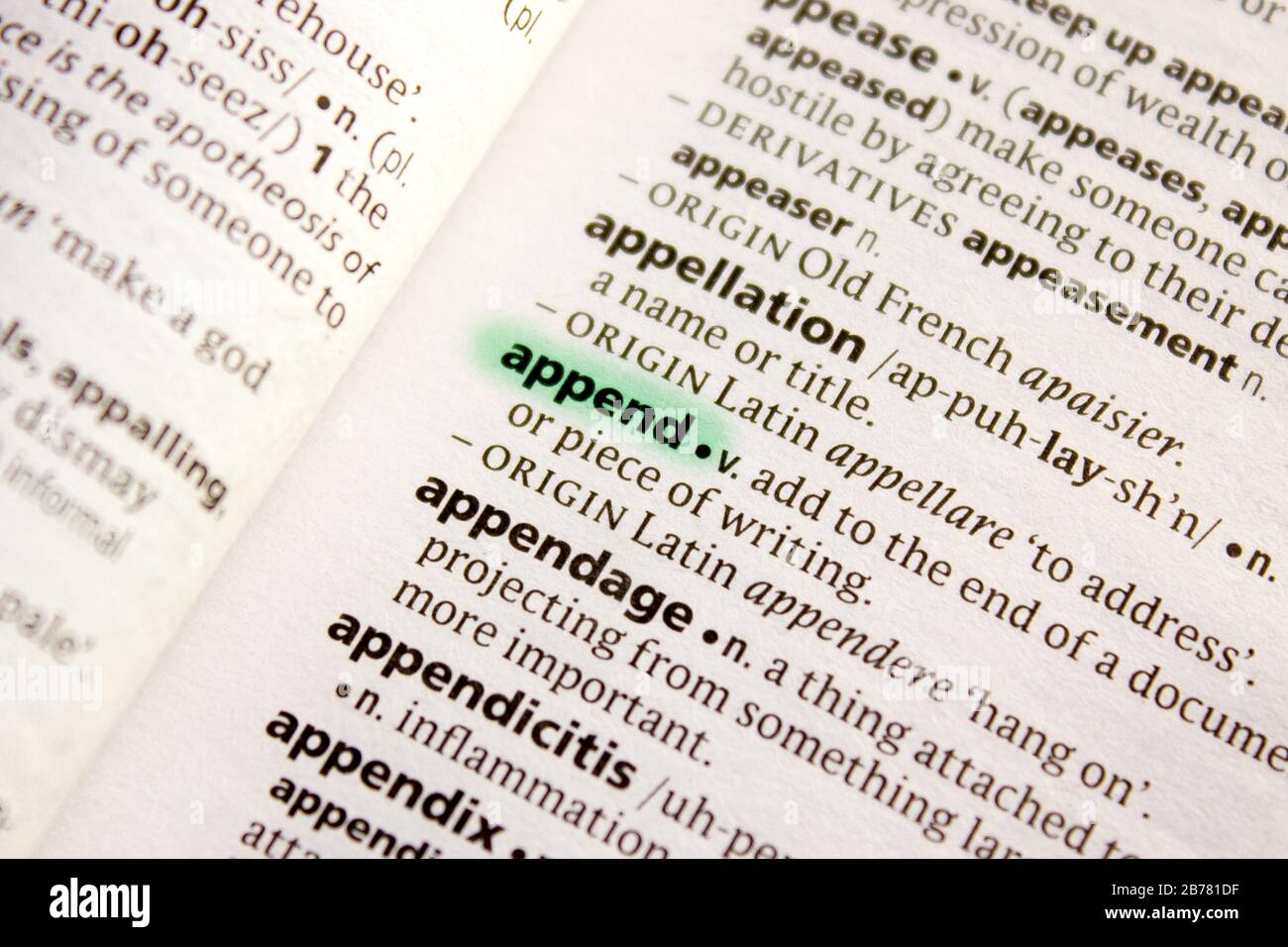 Append hi-res stock photography and images - Alamy