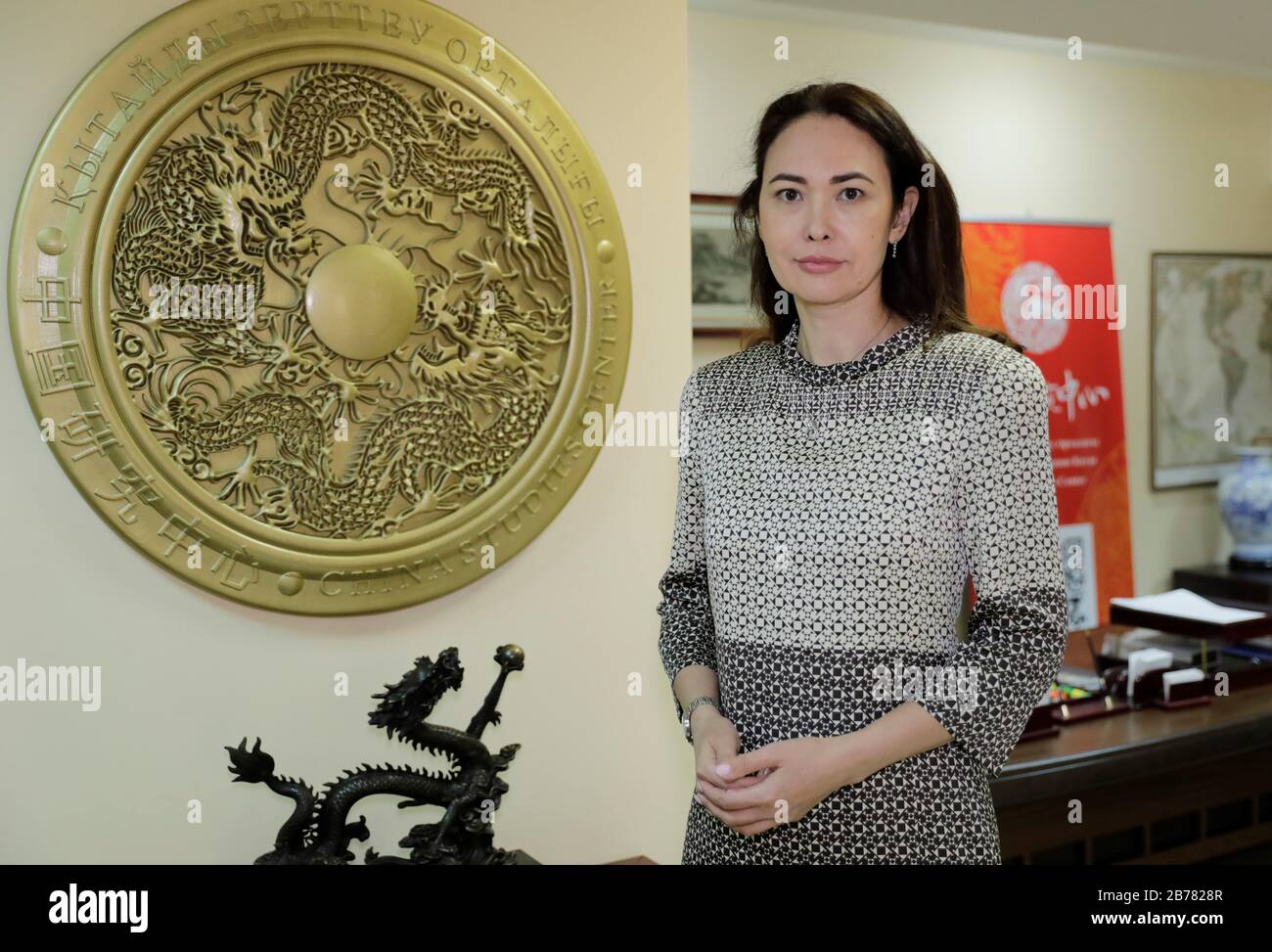 (200314) -- NUR-SULTAN, March 14, 2020 (Xinhua) -- Gulnar Shaimergenova ...