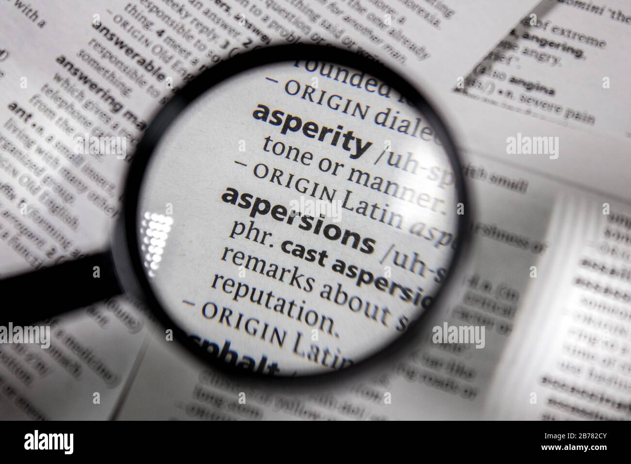 Aspersions hi-res stock photography and images - Alamy