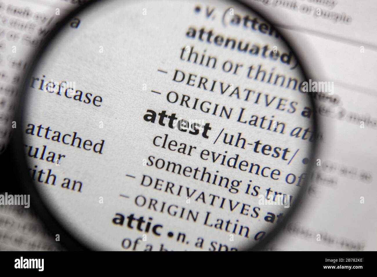Attest text hi-res stock photography and images - Alamy