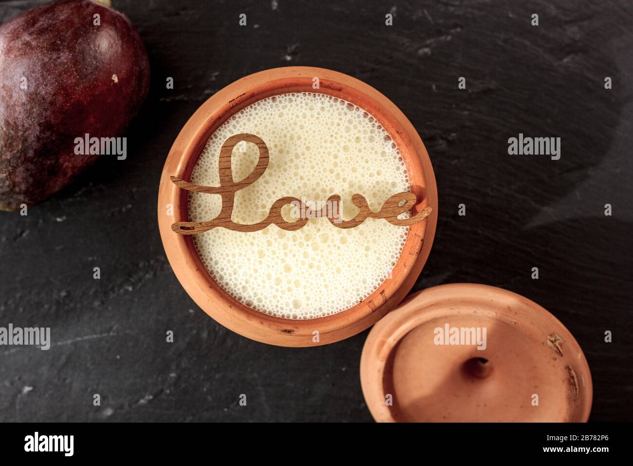 Fresh lassi in traditional indian clay pot Stock Photo - Alamy