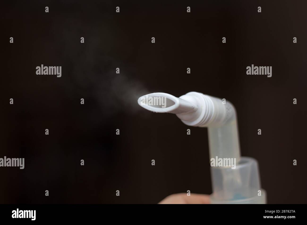 Nebulizer inhaler - medical equipment, makes spray for breath Stock ...