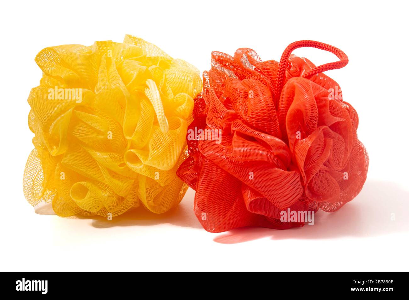 Washing cloth net isolated on a white background Stock Photo - Alamy