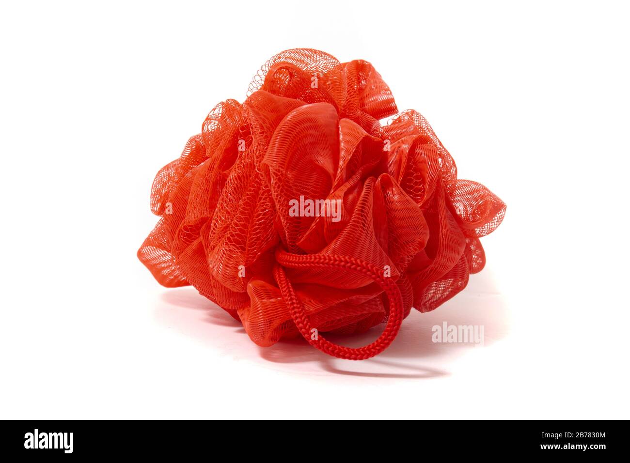 Washing cloth net isolated on a white background Stock Photo - Alamy