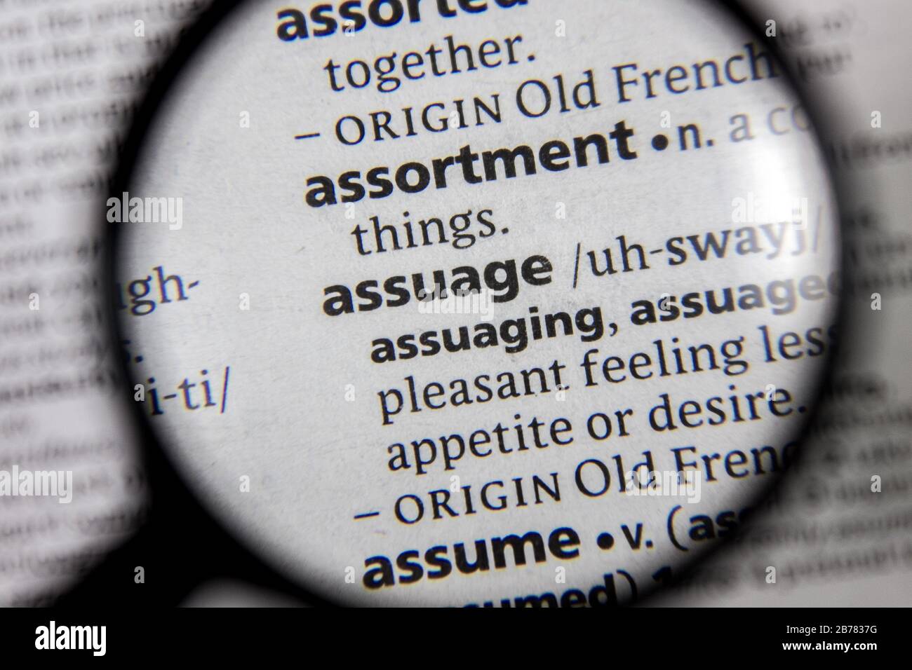 Assuage hi-res stock photography and images - Alamy