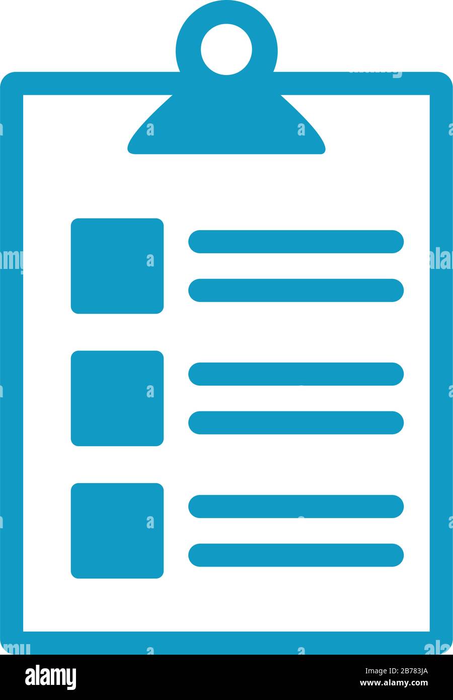 medical check list with document line style icon Stock Vector Image ...