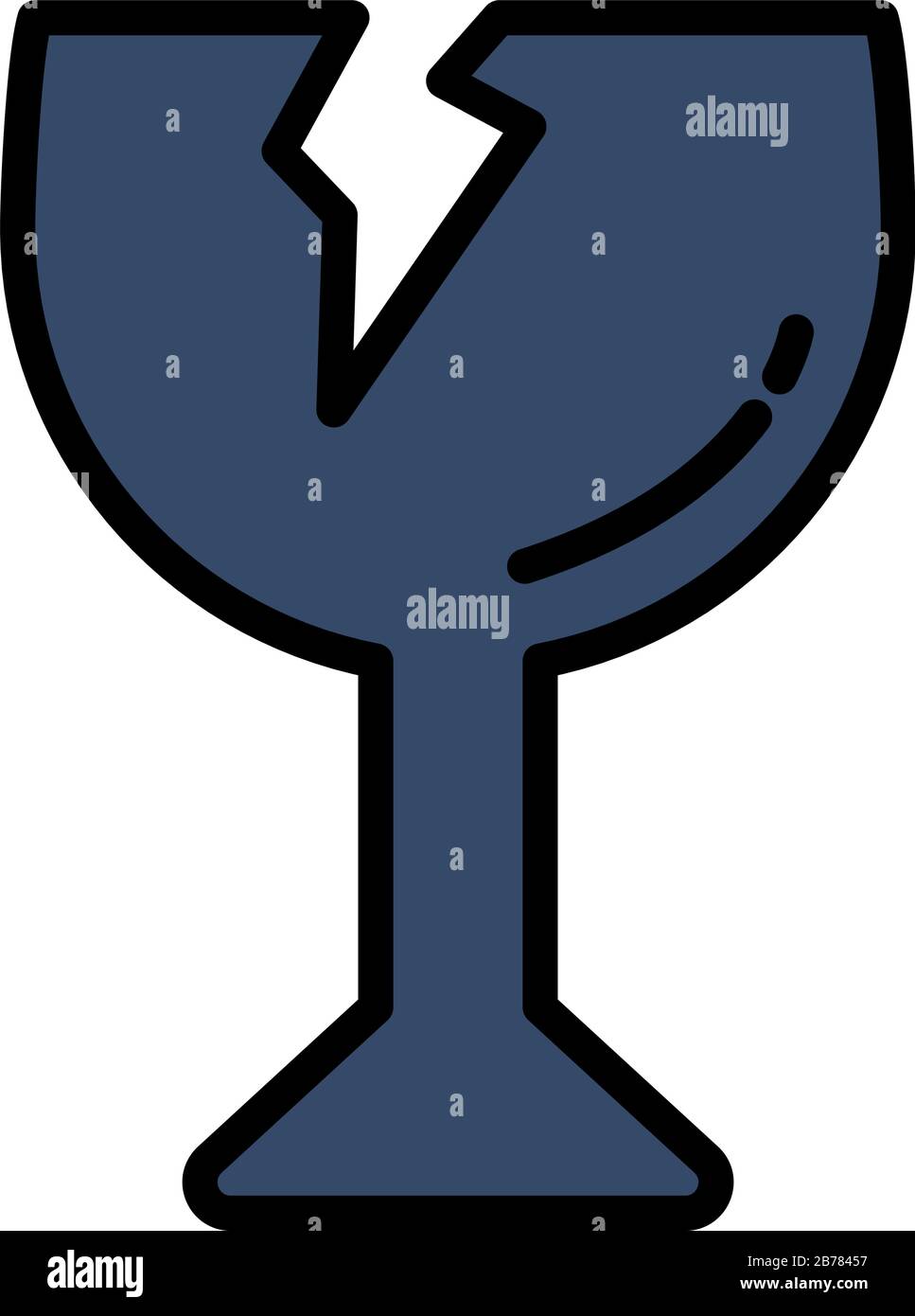 Danger sign warning broken glass hi-res stock photography and images ...