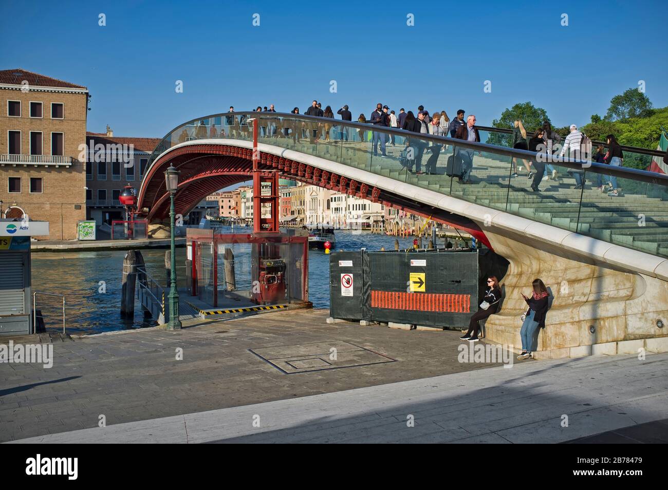 10 - May - 2019, Venice, Italy - PIazzale Roma, The Ponte di Calatrava ...