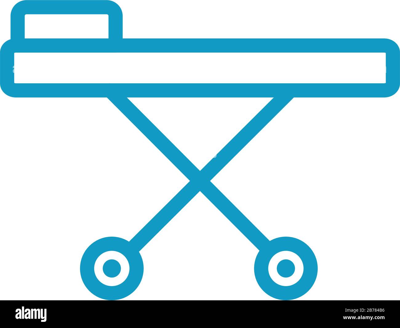 Stretcher medical equipment line Cut Out Stock Images & Pictures - Alamy