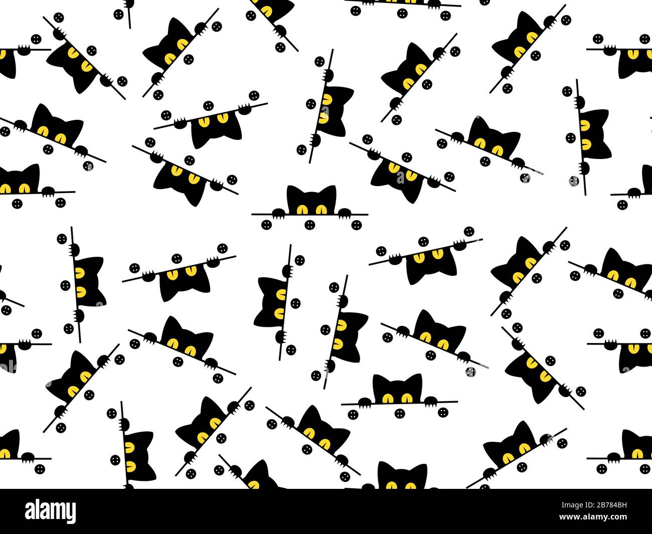 Painting black cat in Cut Out Stock Images & Pictures - Alamy