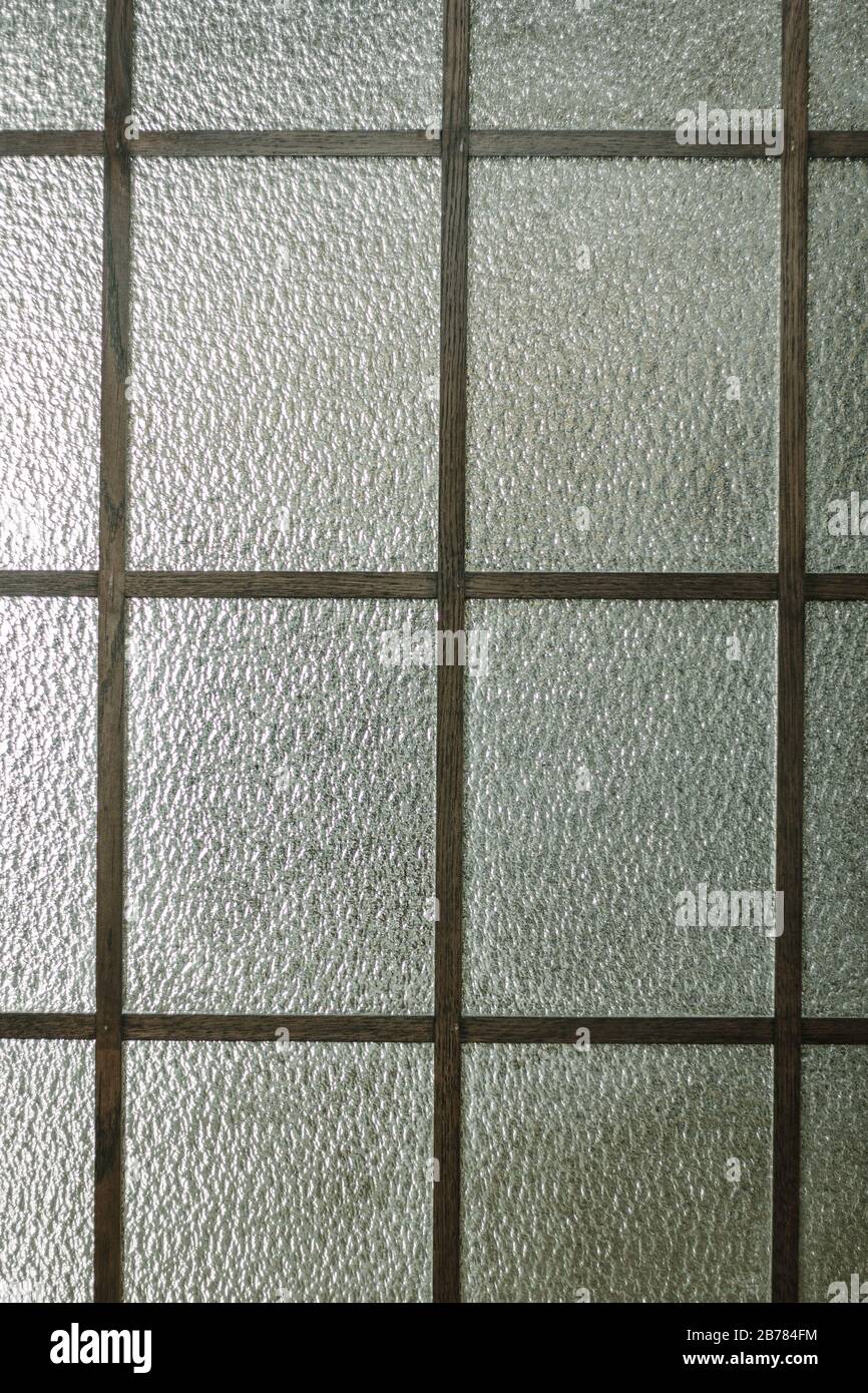 Glass texture pattern. Window or door with the textured glass Stock ...