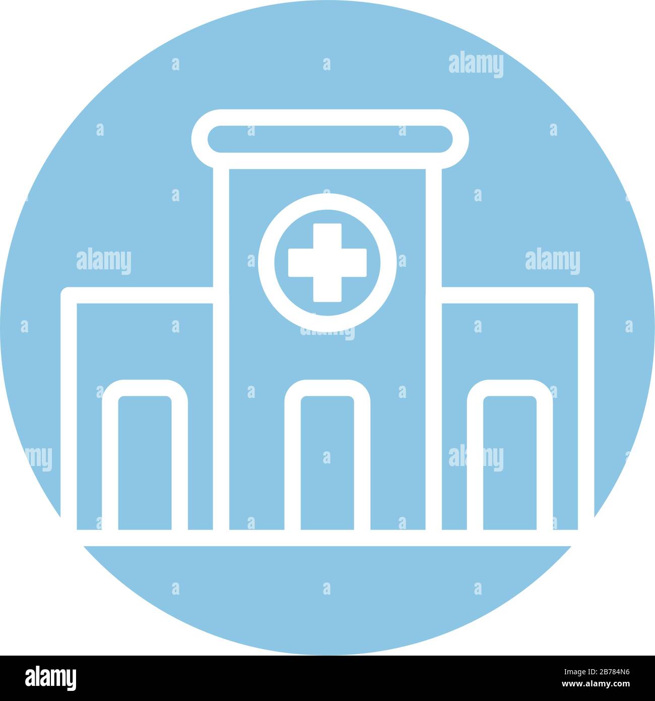 hospital building block style icon Stock Vector Image & Art - Alamy