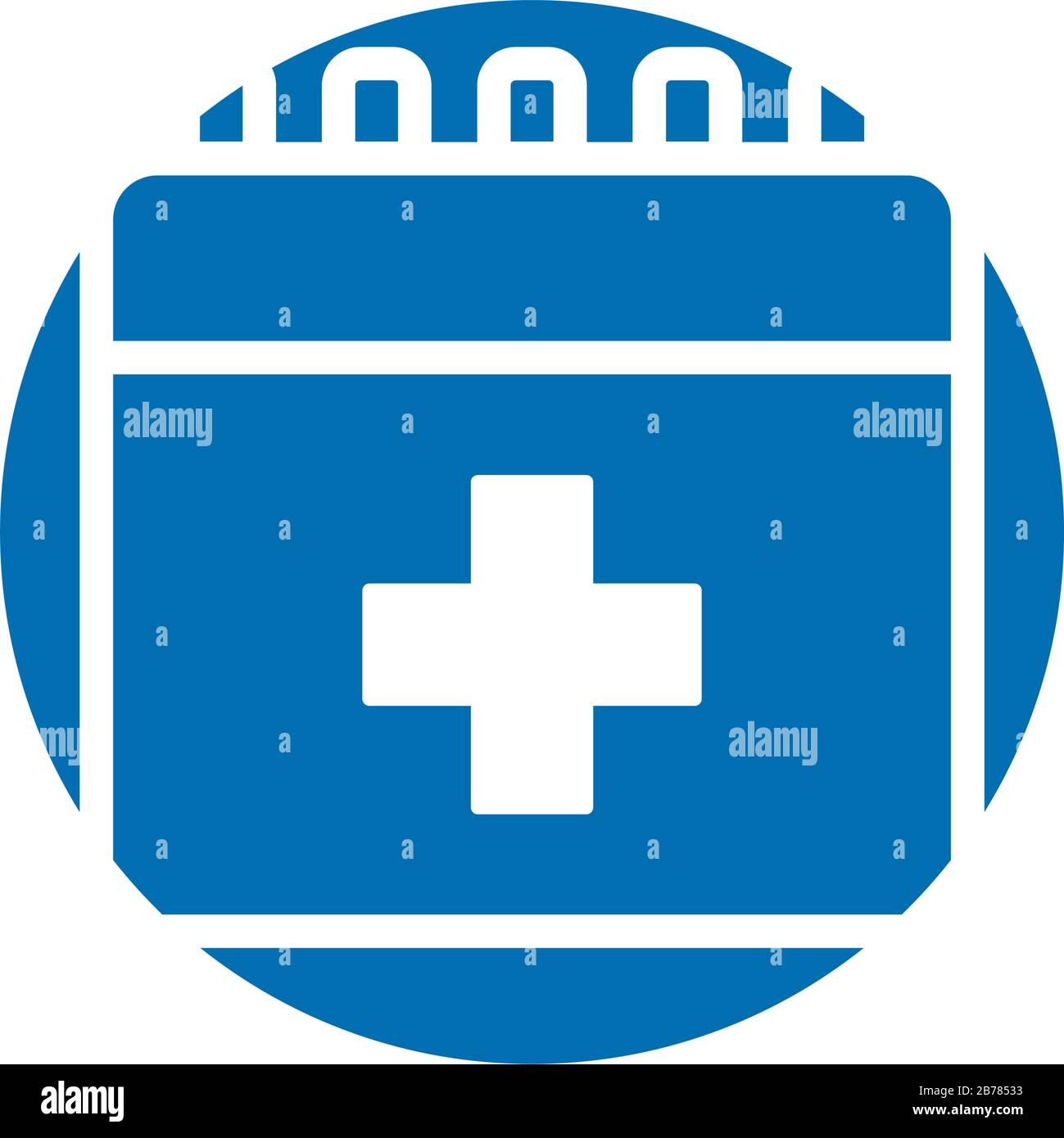 medical cross in calendar block style Stock Vector Image & Art - Alamy