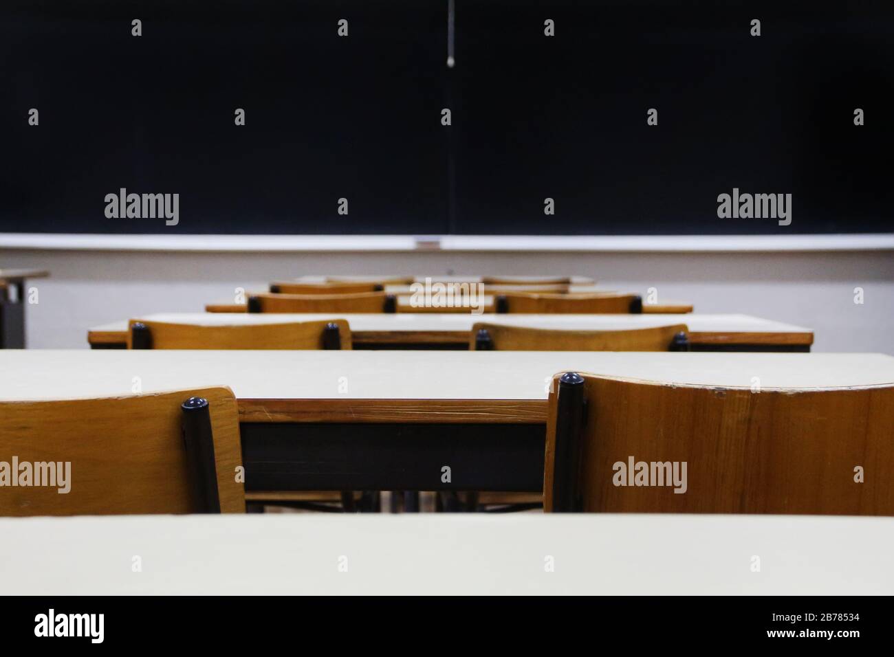 View of the interior of secondary classroom Stock Photo - Alamy