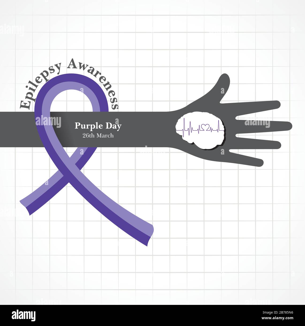 Vector illustration for World epilepsy day (Purple day) - Epilepsy ...