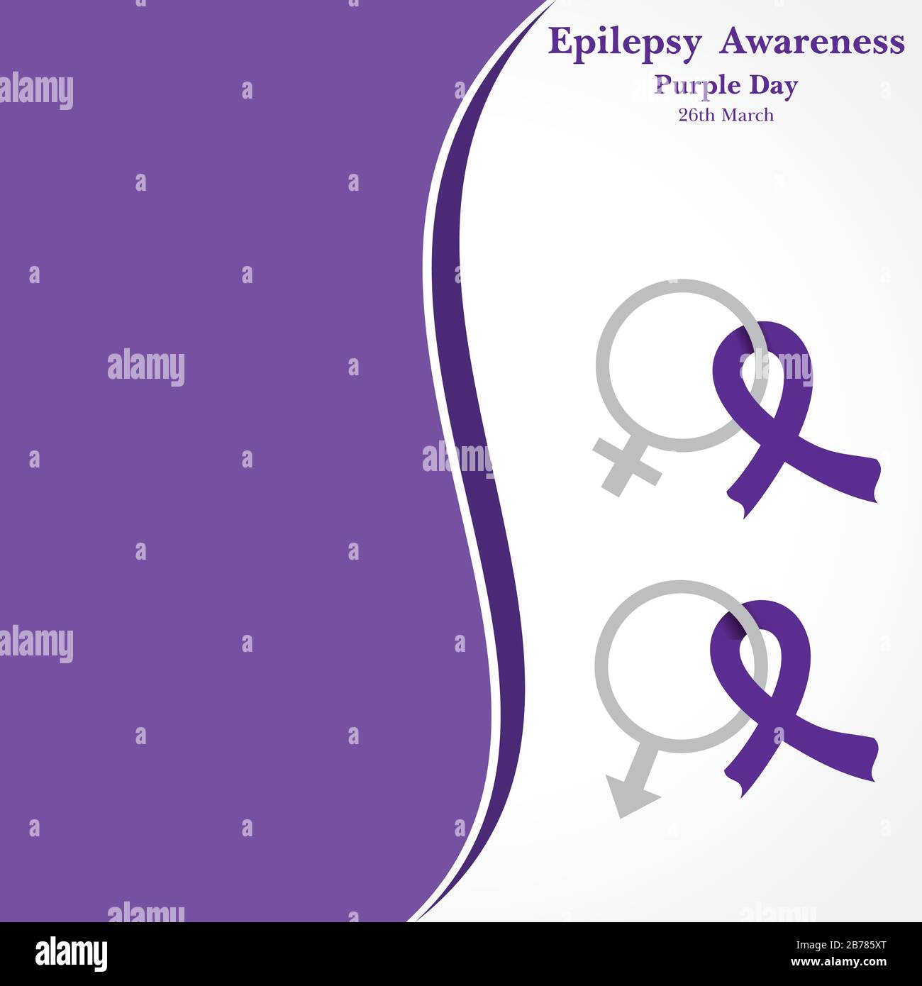 Vector illustration for World epilepsy day (Purple day) - Epilepsy ...