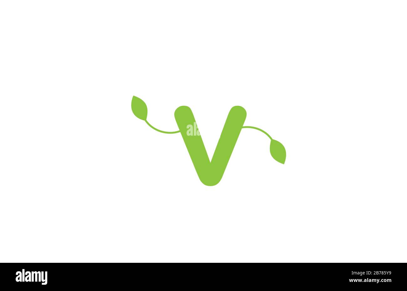 V leaf Stock Vector Images - Alamy
