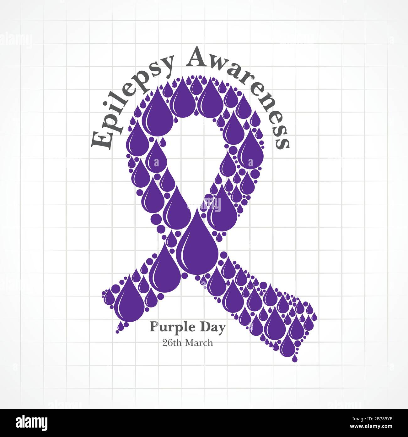 Vector illustration for World epilepsy day (Purple day) - Epilepsy ...