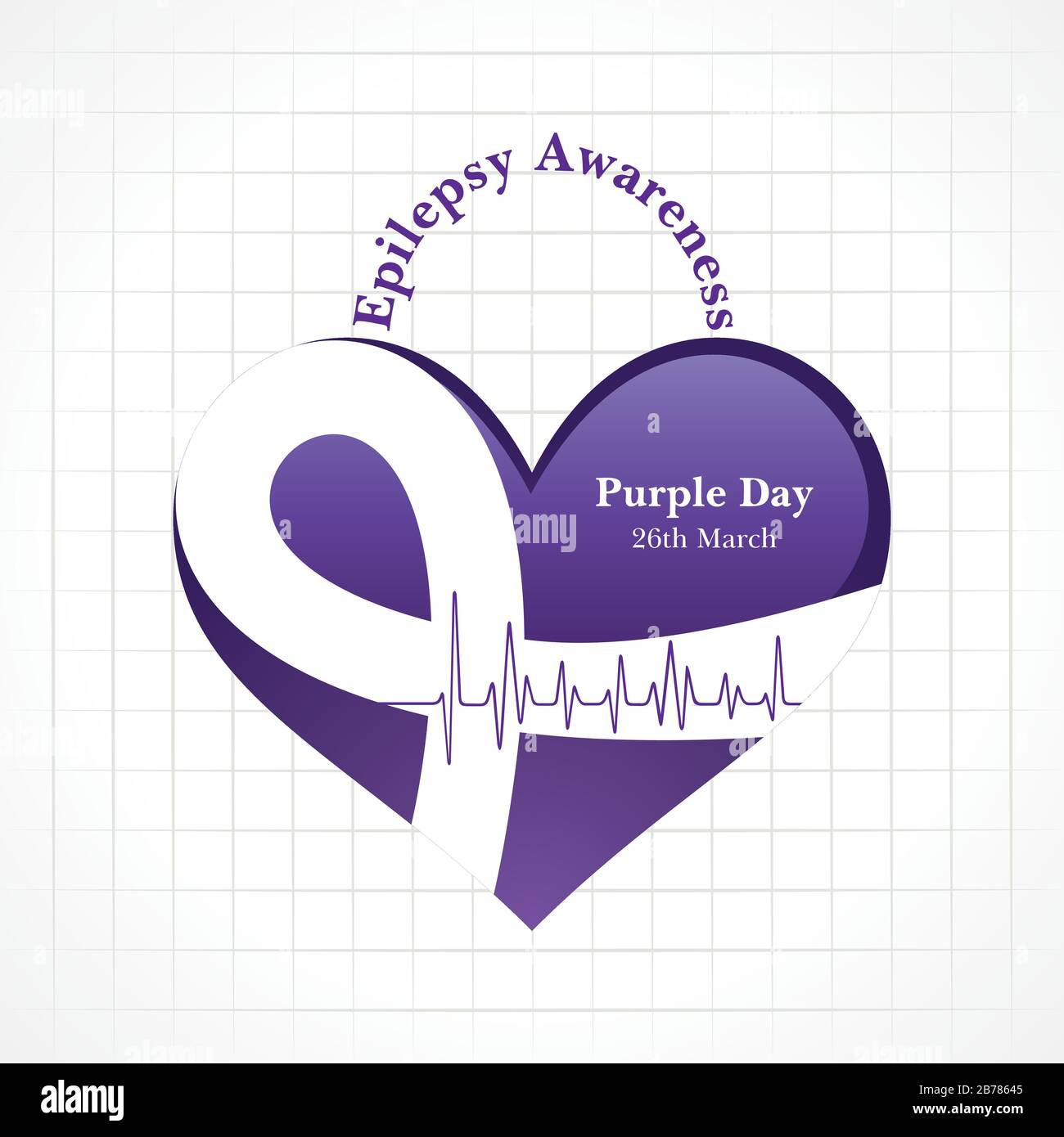 Vector illustration for World epilepsy day (Purple day) - Epilepsy ...