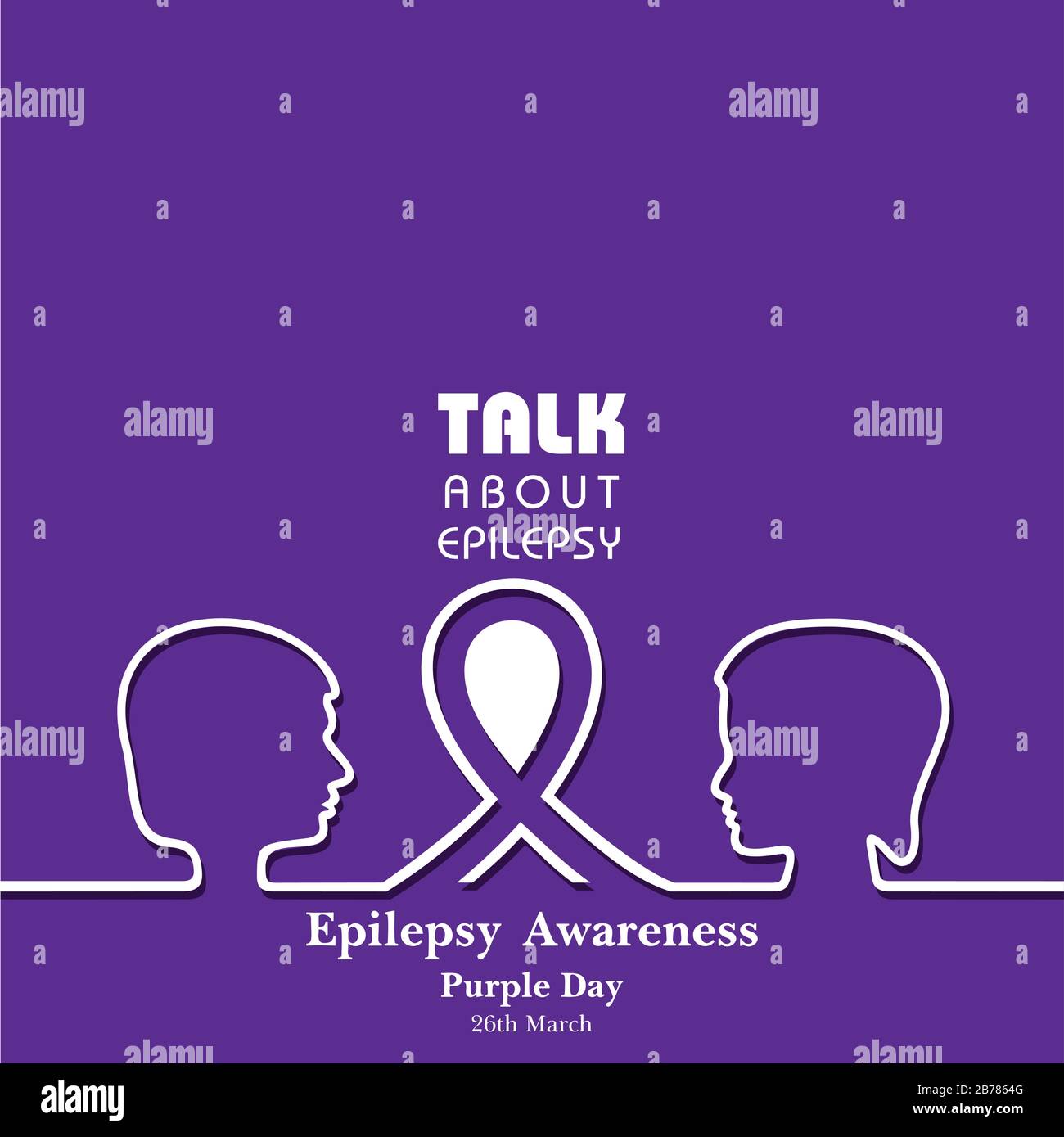 Vector illustration for World epilepsy day (Purple day) - Epilepsy ...