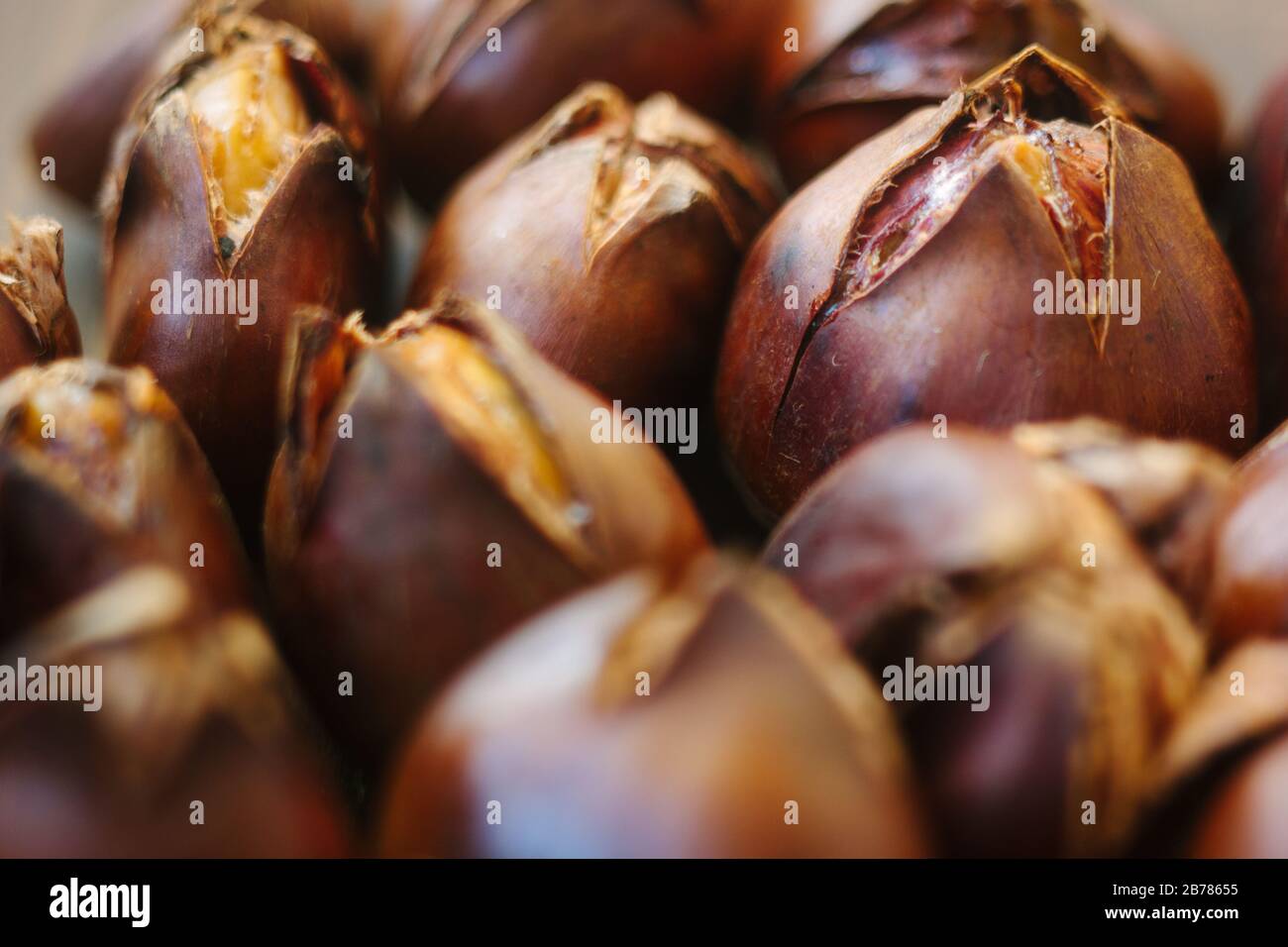 Organic Roasted chestnuts, healthy and delicious food Stock Photo - Alamy