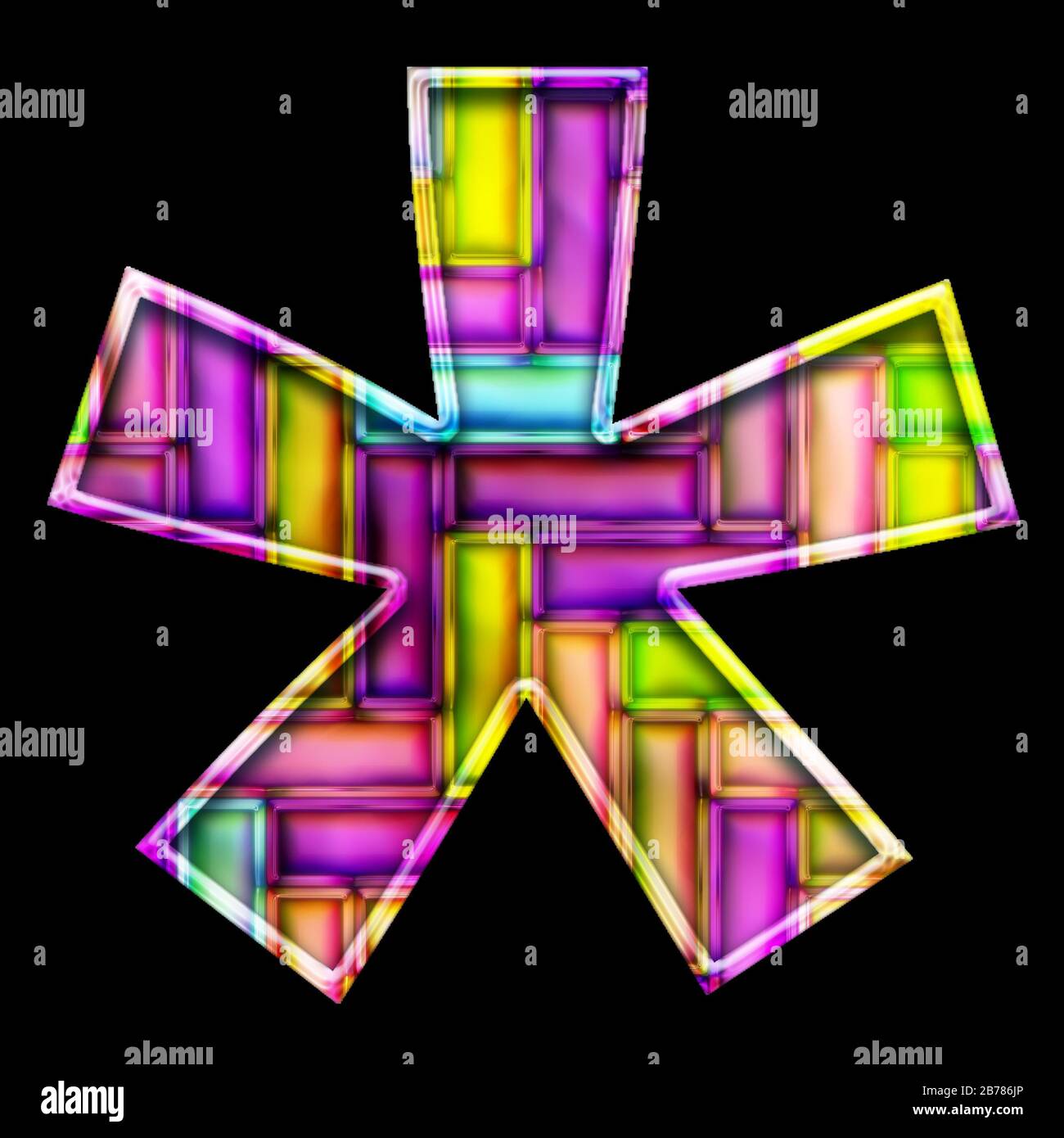 3d realistic neon alphabet hi-res stock photography and images - Alamy