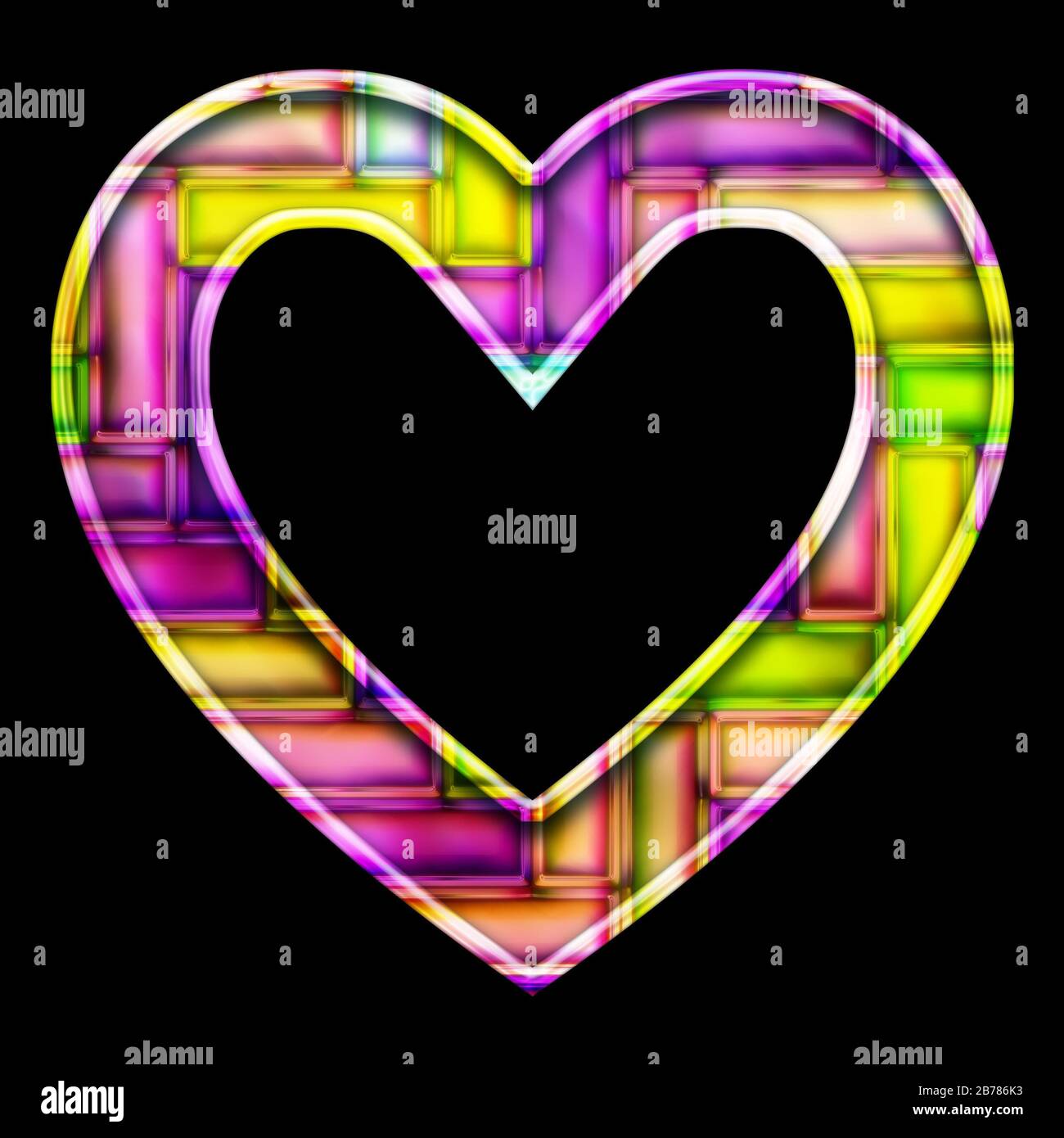 3d realistic neon alphabet hi-res stock photography and images - Alamy