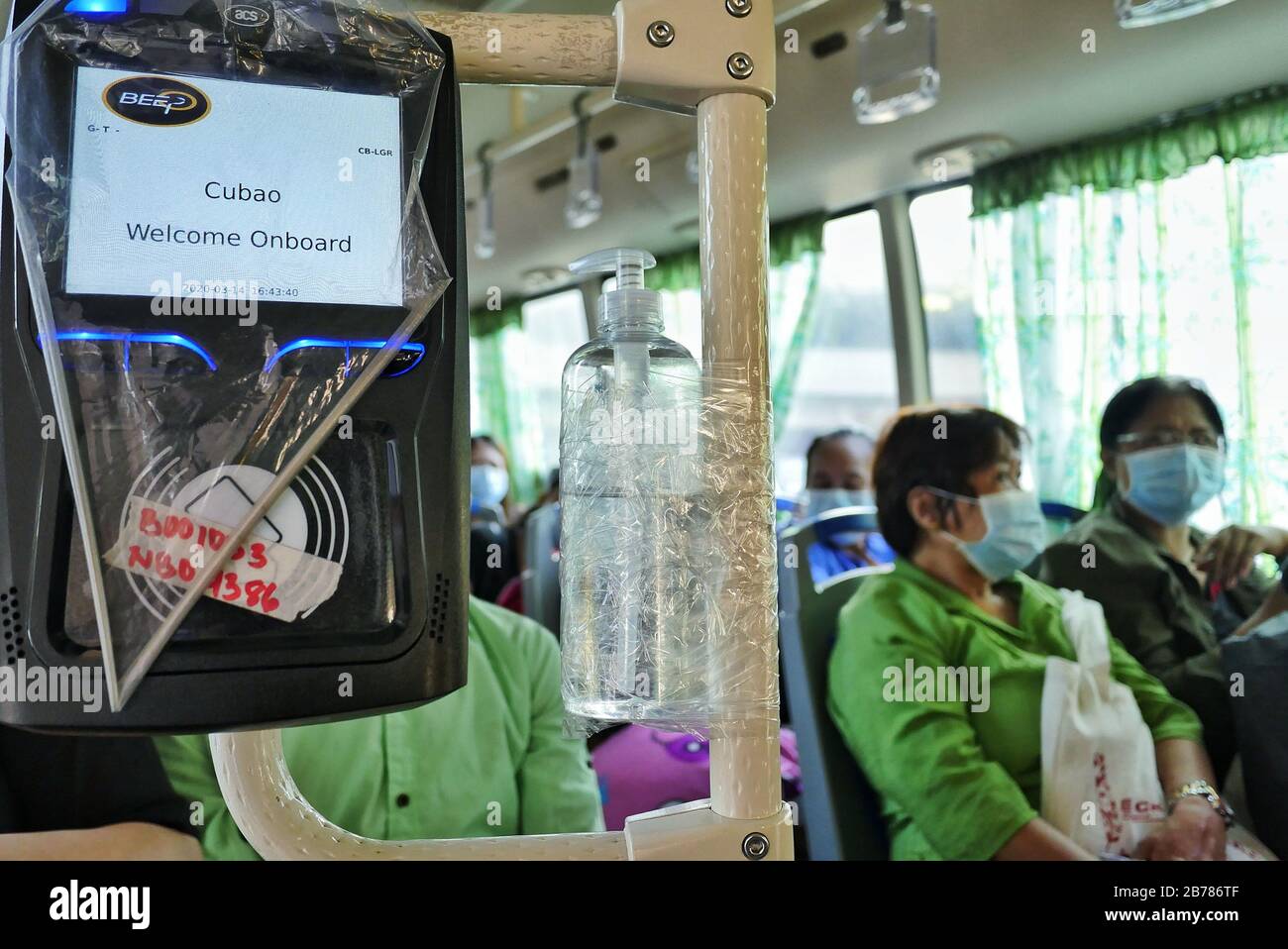 Enter the bus hi-res stock photography and images - Alamy