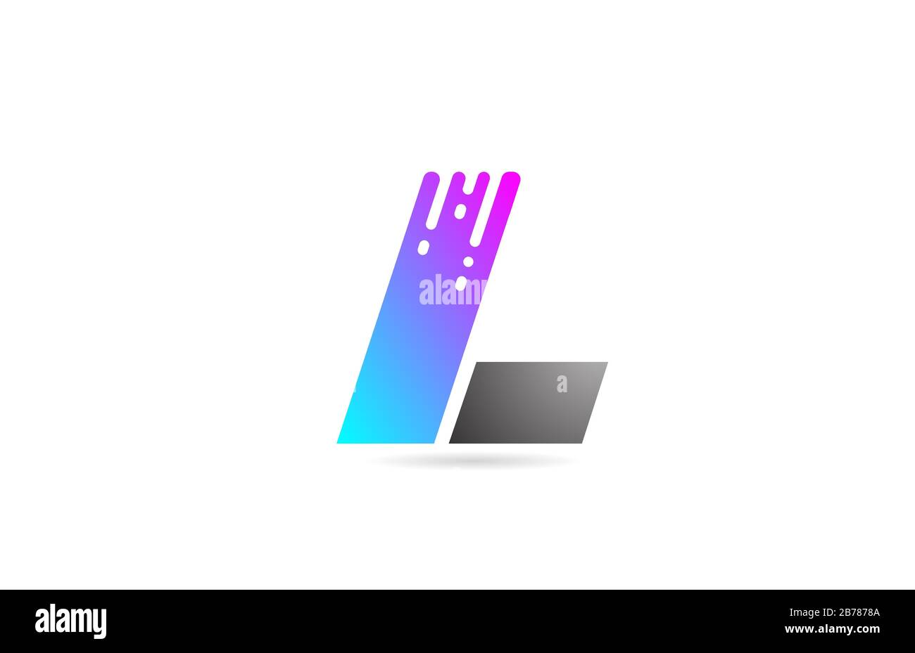 Letter l in pink Stock Vector Images - Alamy