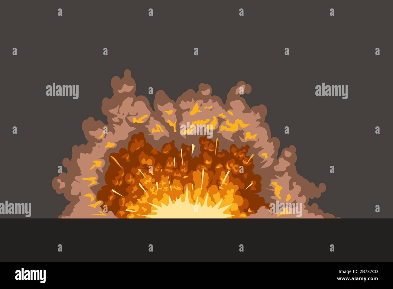 Cartoon explosion effect game Stock Vector Images - Alamy