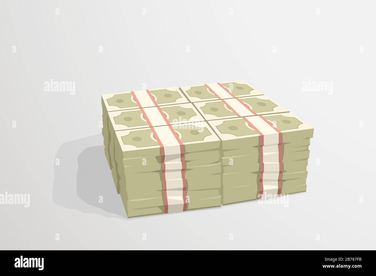 money big pack with shadow Stock Vector Image & Art - Alamy