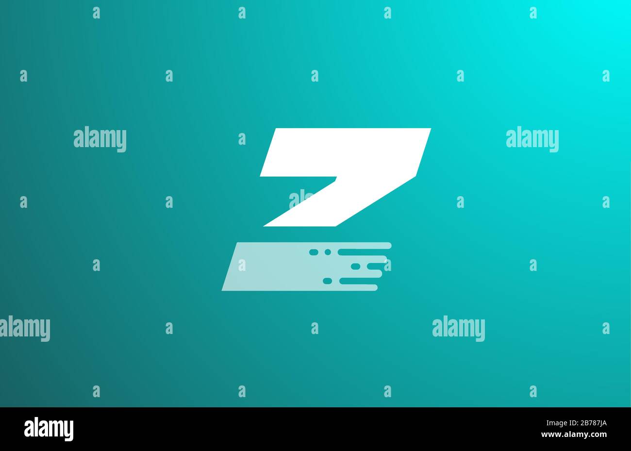 green white transparent alphabet letter logo Z design icon for company ...