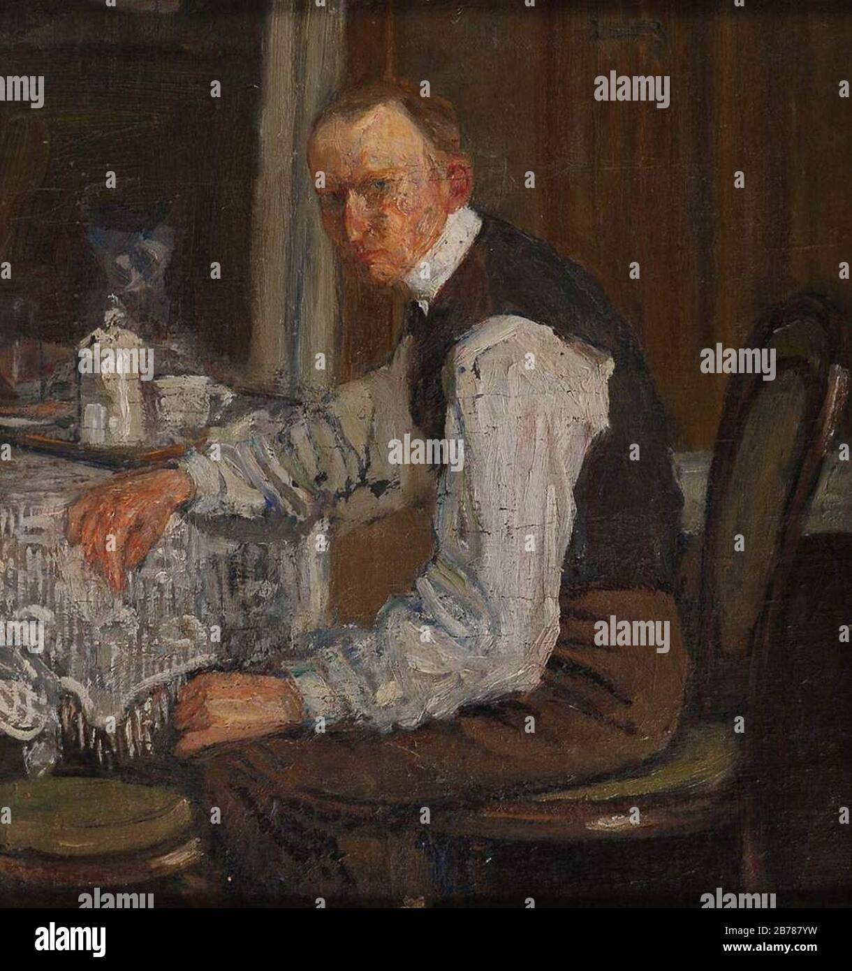 Bildnis des Malers Alexander Gerbig Stock Photo - Alamy