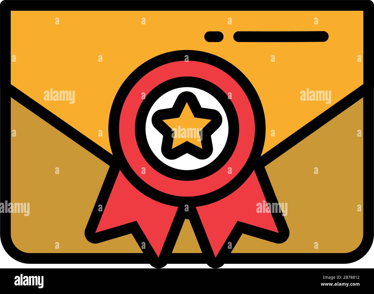 envelope closed message correspondence on white background vector ...