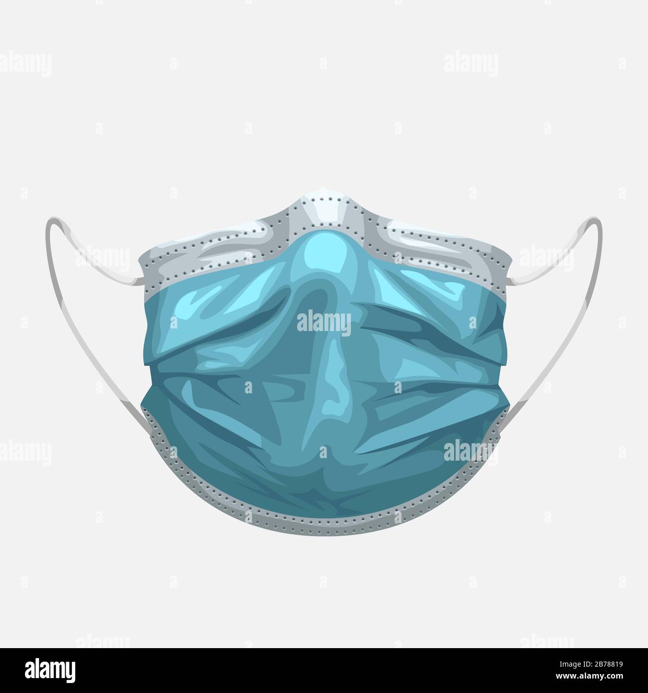 Disposable blue face mask Stock Vector Images - Alamy