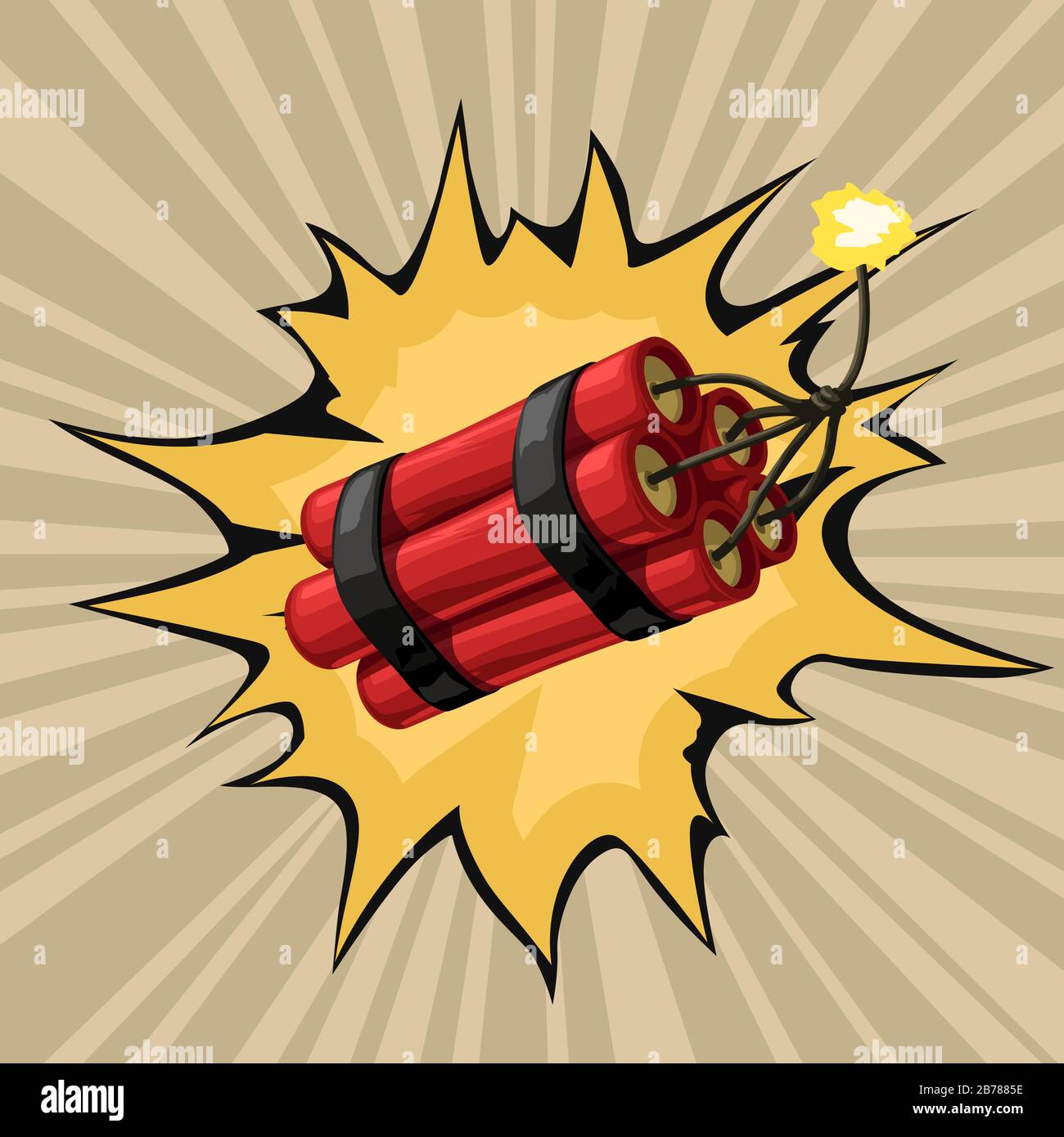 Firing dynamite Stock Vector Images - Alamy