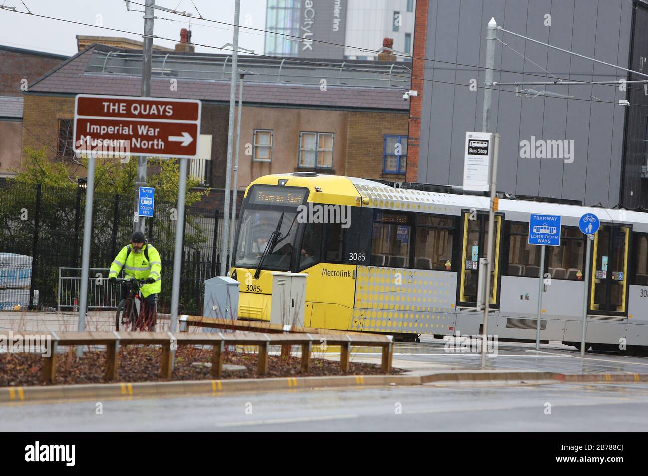 New Metrolink in manchester Stock Photo - Alamy