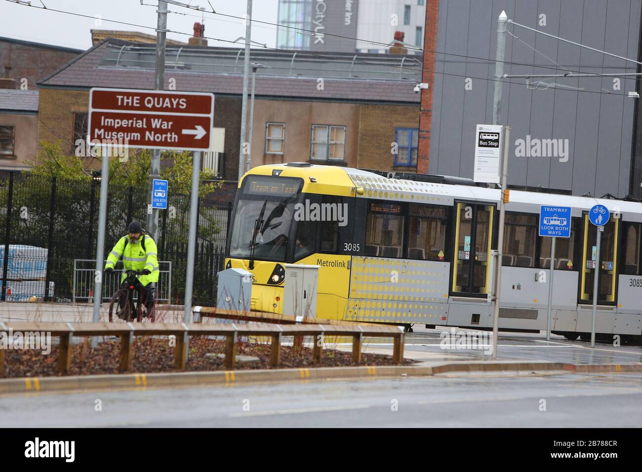 New Metrolink in manchester Stock Photo - Alamy