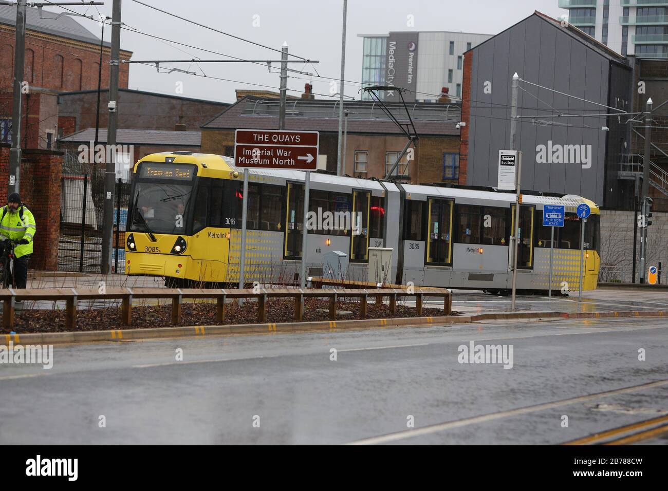 New Metrolink in manchester Stock Photo - Alamy