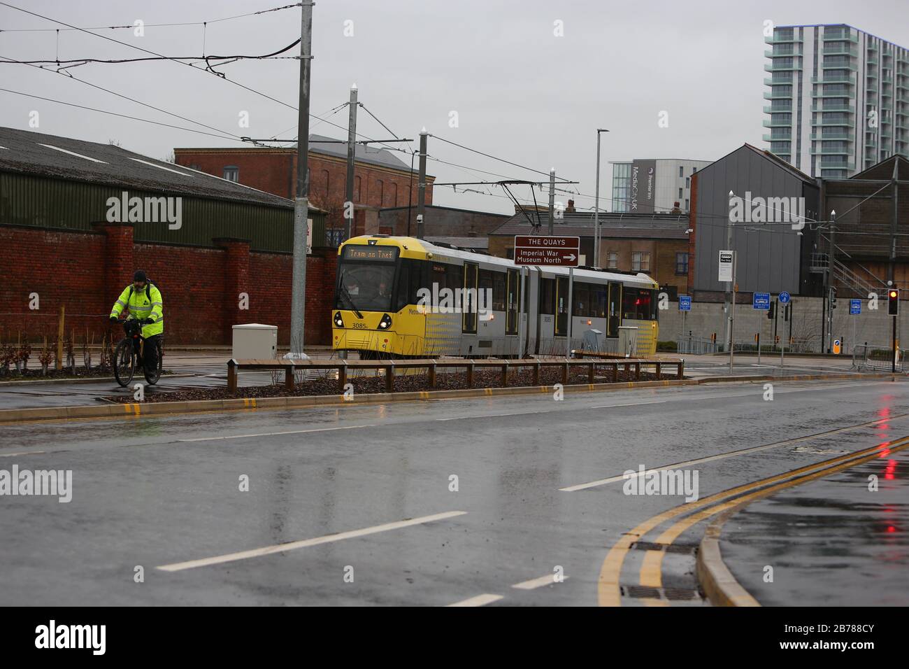 New Metrolink in manchester Stock Photo - Alamy