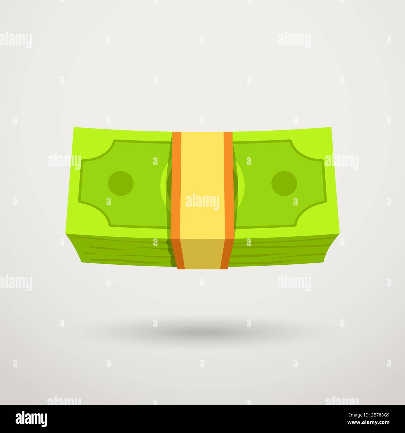 green money pack on white Stock Vector Image & Art - Alamy
