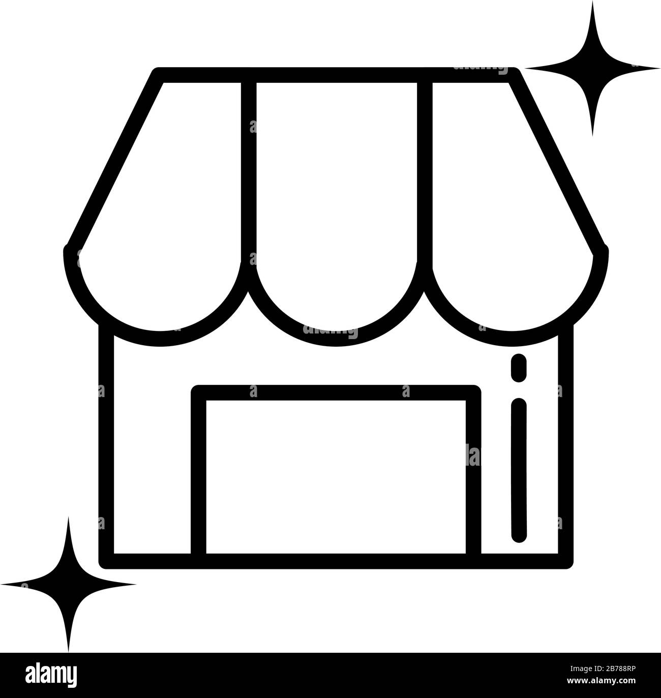 Salesman door Stock Vector Images - Alamy