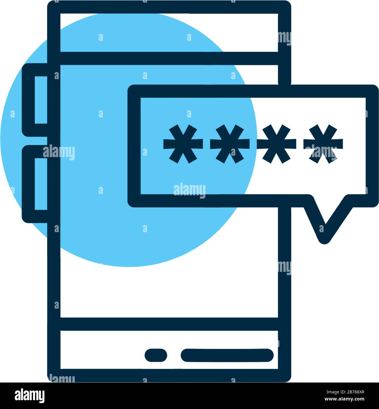 Encrypted smartphone Stock Vector Images - Alamy