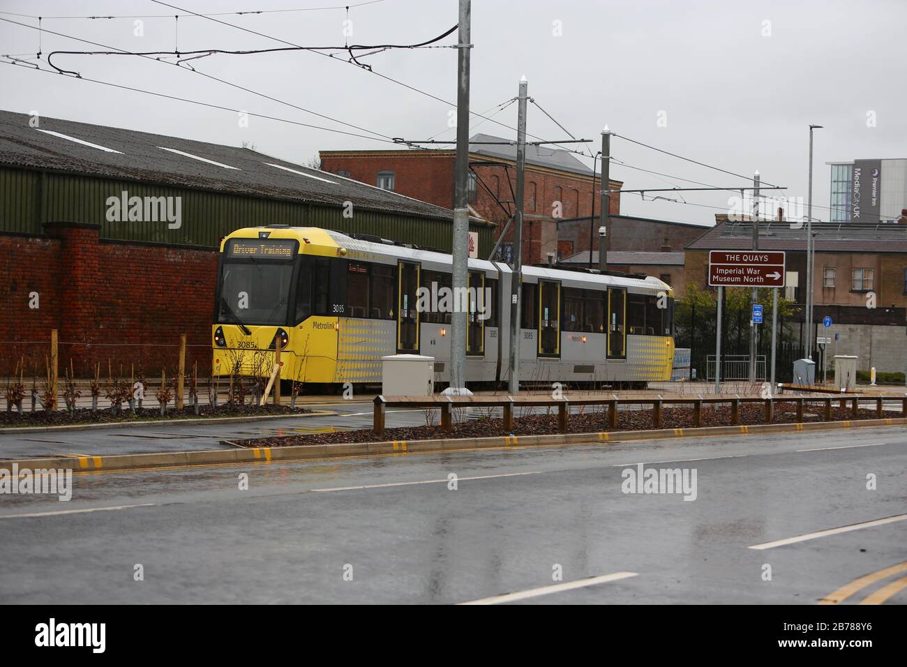 New Metrolink in manchester Stock Photo - Alamy