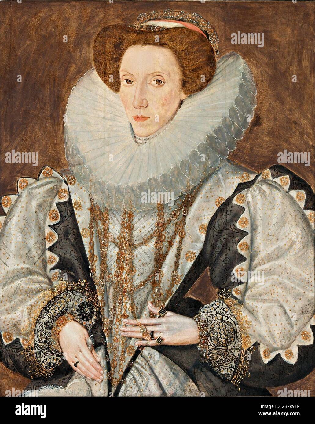 George Gower - Portrait of a lady Stock Photo - Alamy