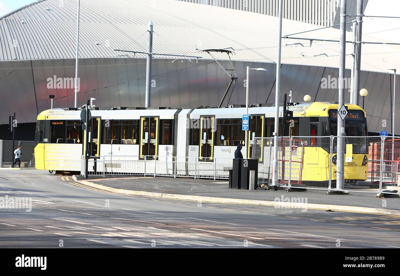 New Metrolink in manchester Stock Photo - Alamy