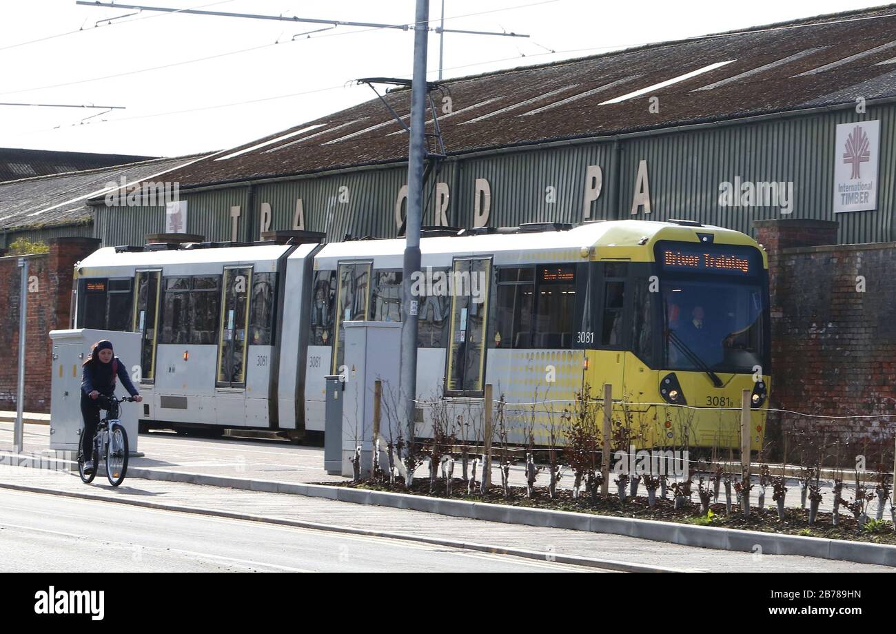 New Metrolink in manchester Stock Photo - Alamy