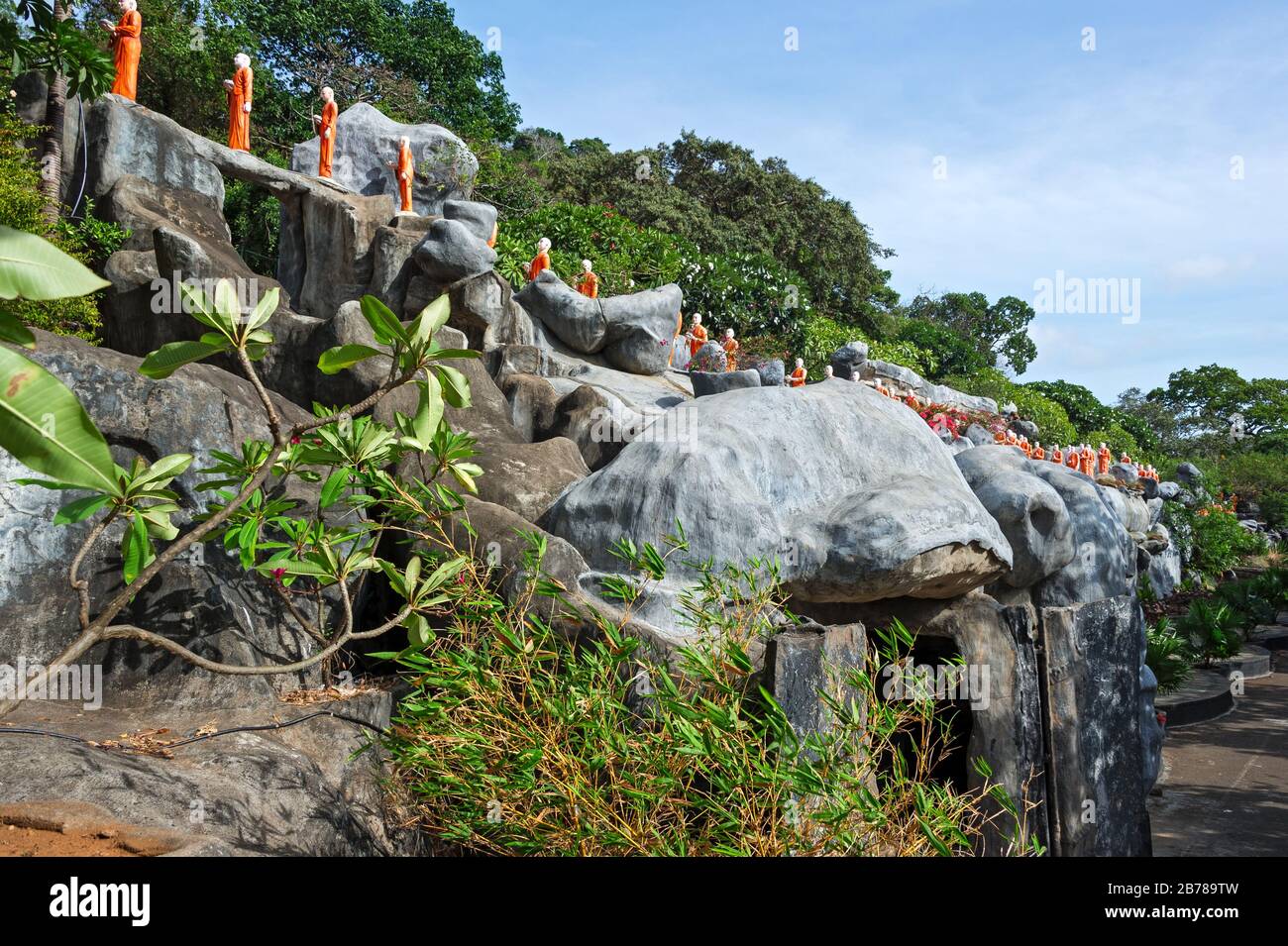 Dambulla cave temple also known as the Golden Temple of Dambulla Stock ...