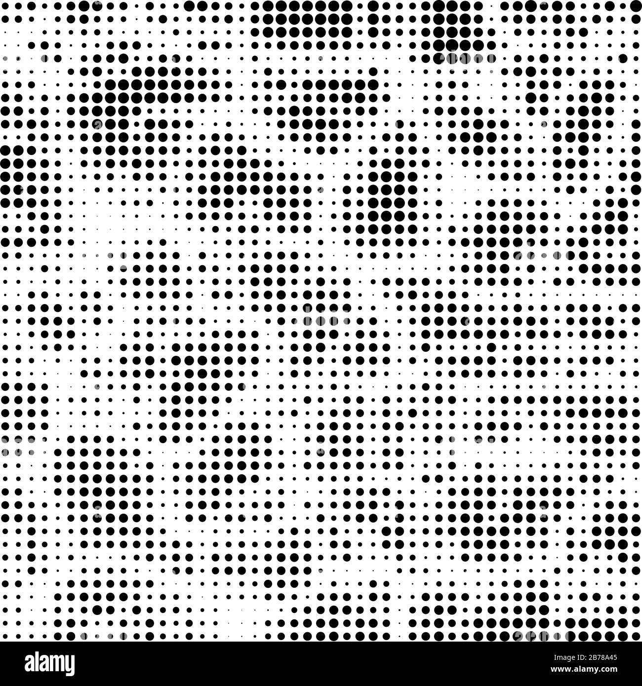 Halftone Pattern. Set of Dots. Dotted Texture on White Background ...