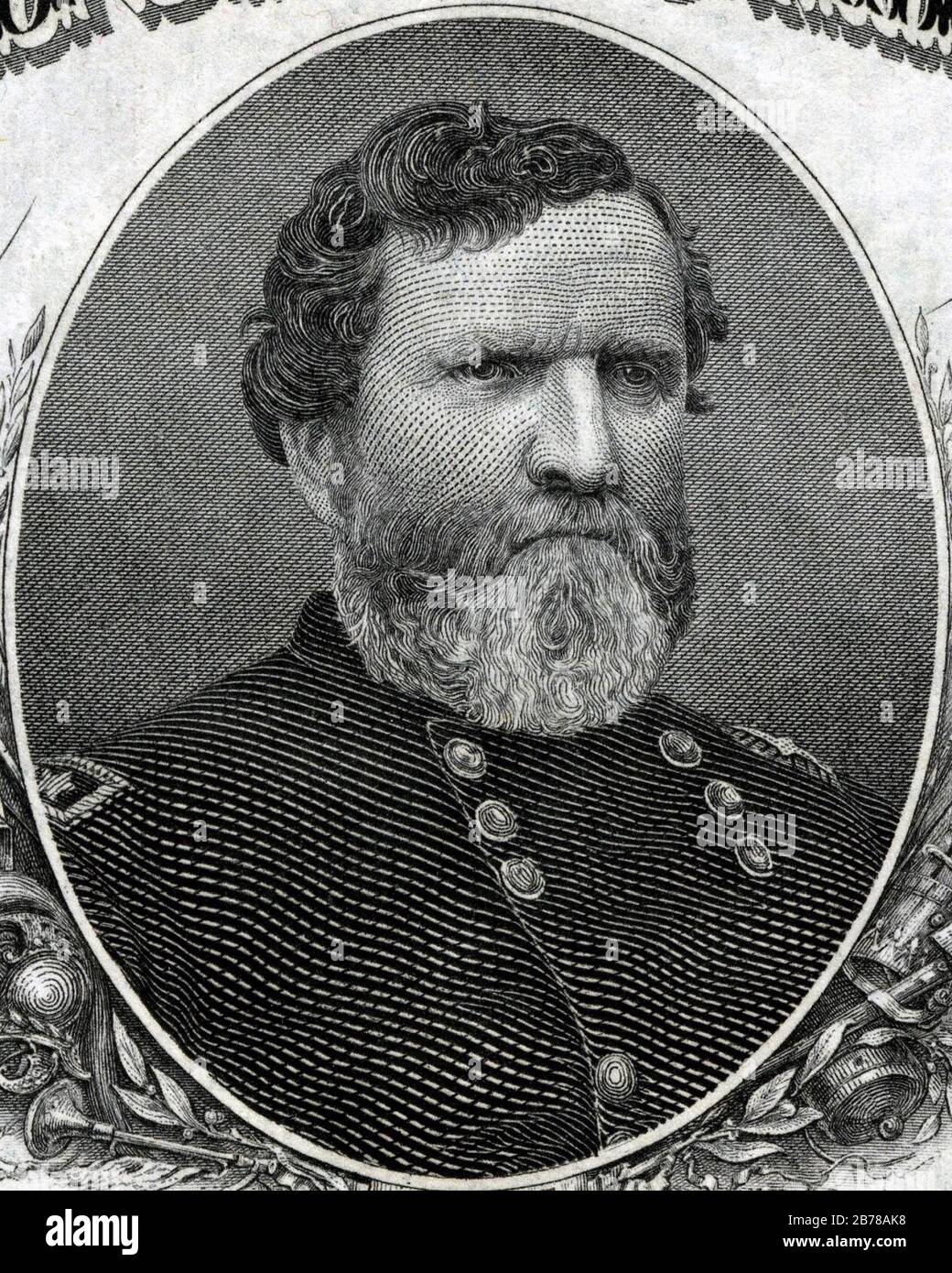 George Henry Thomas (Engraved Portrait Stock Photo - Alamy